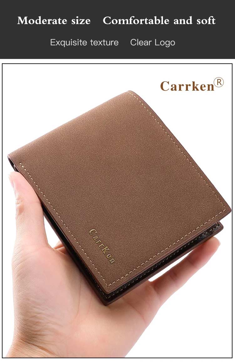 Carrken French Fashion Matte Wallet for Men