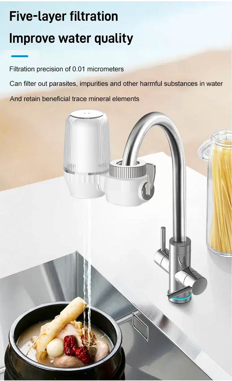 5-layer Filtration Radiation Faucet Water Purifier