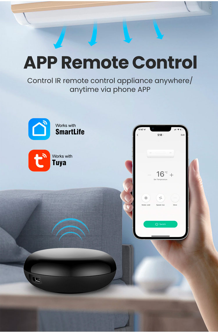 IR Remote Control Smart Home WiFi Remote Controller Smart Life APP ...